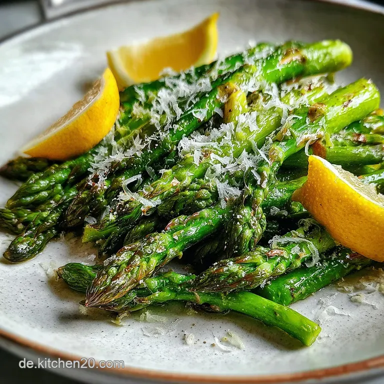 Grüner Spargel mit Parmesan und Zitrone: Pan-Seared in 15…
